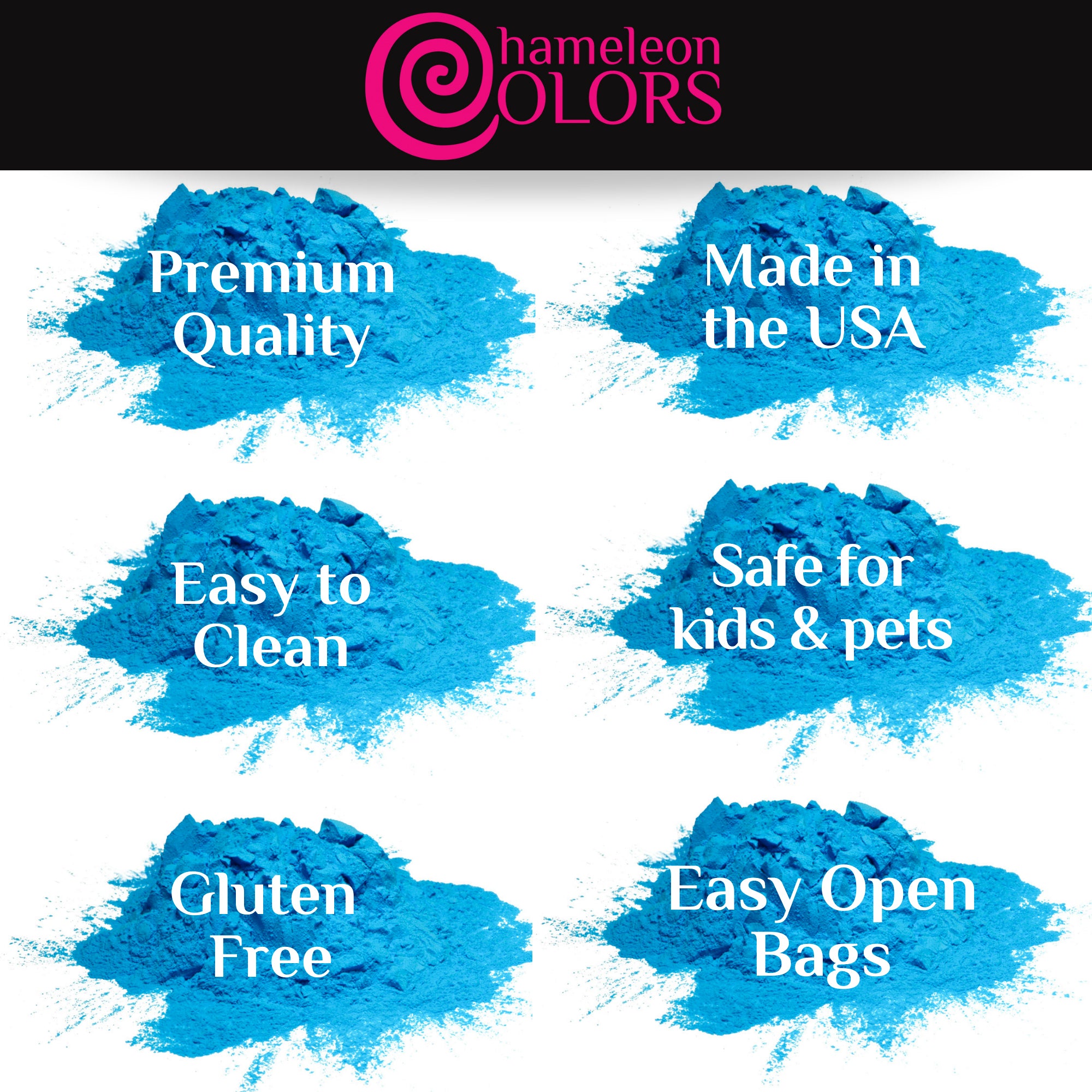25 lb Blue Gender Reveal Powder | Jumbo Color Powder Bag
