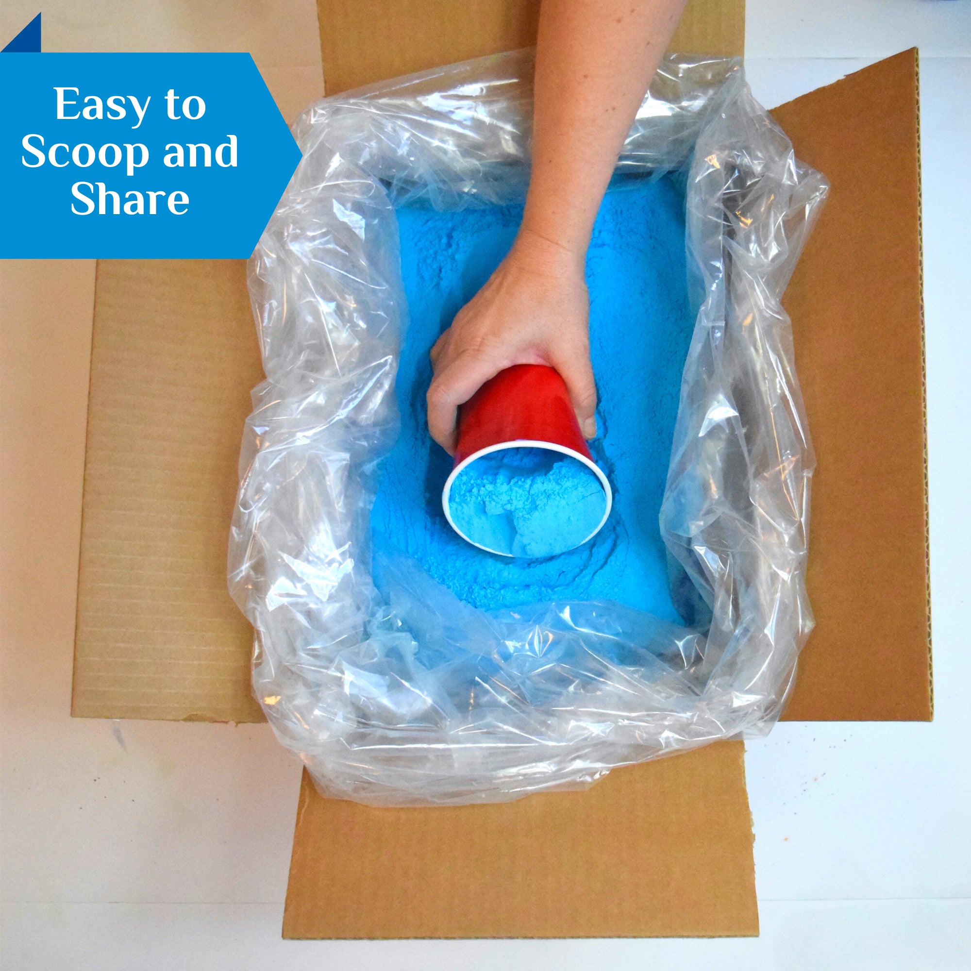 25 lb Blue Gender Reveal Powder | Jumbo Color Powder Bag