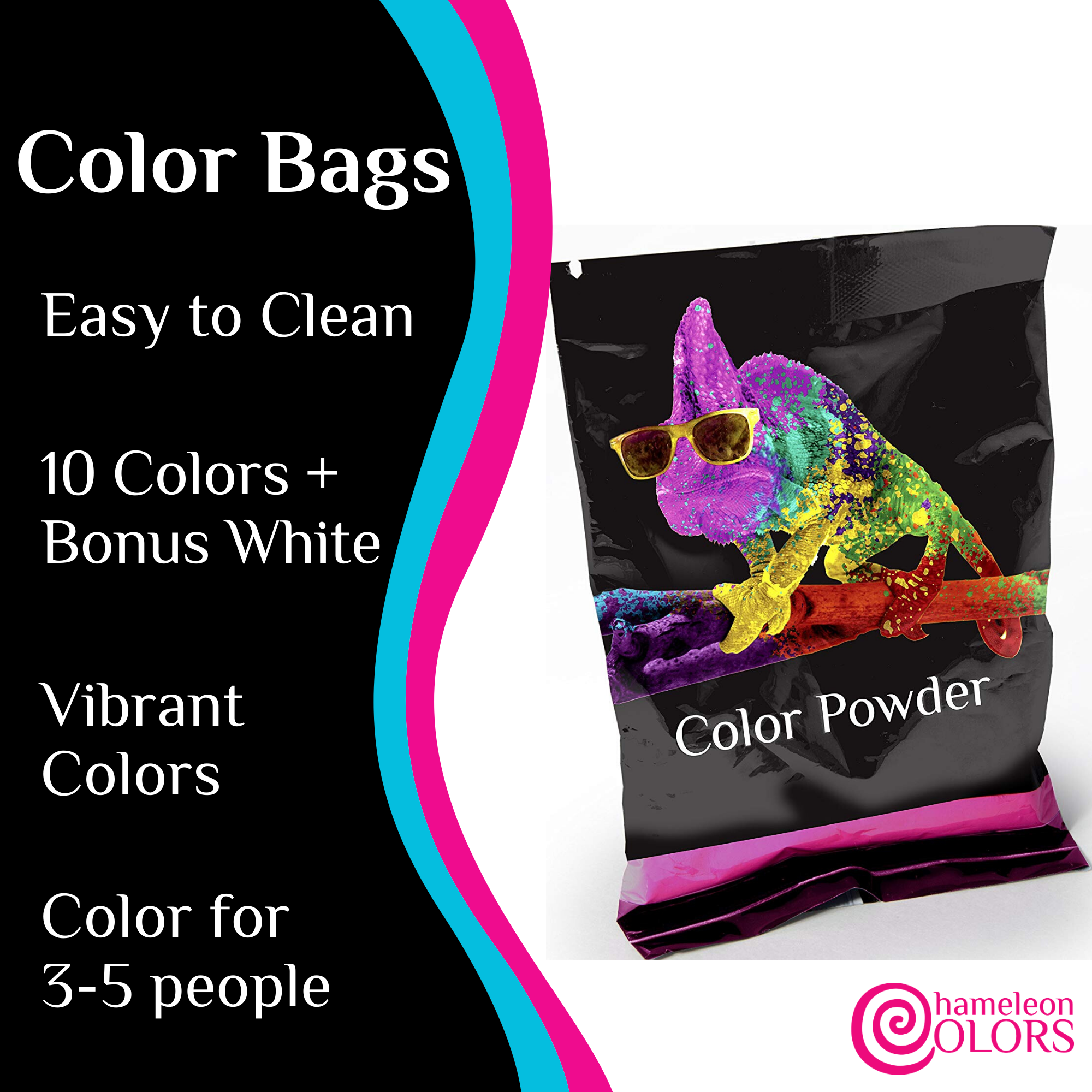 70g Color Powder Pack – 10 Pack + Bonus | Chameleon Colors