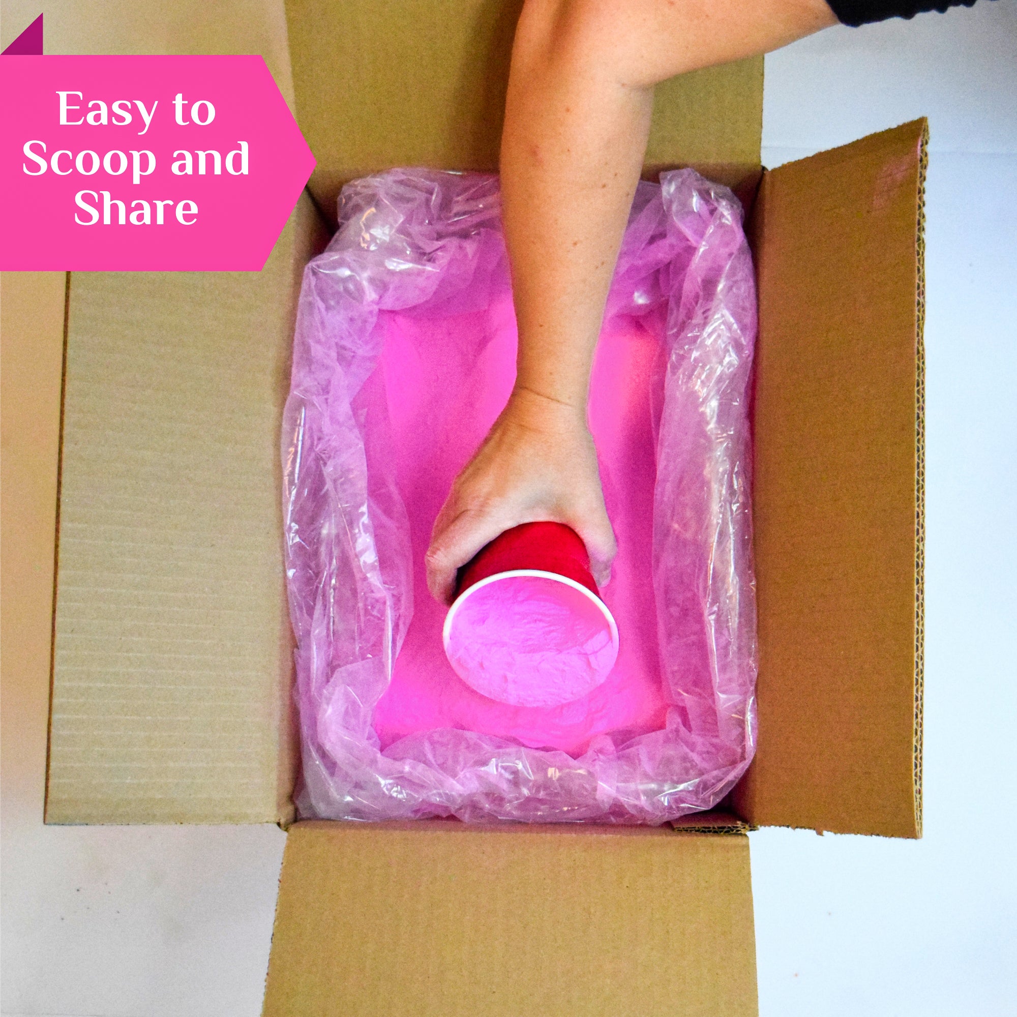25 lb Pink Gender Reveal Powder | Jumbo Color Powder Bag